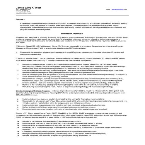 West Resume | DOC