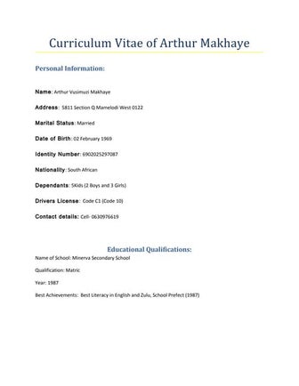 Pierre CV - Final | PDF