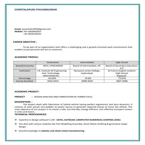 pavan updated resume | PDF