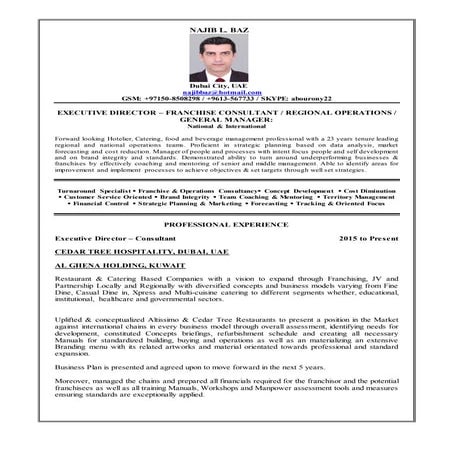 Najib Baz_CV_2015 | PDF