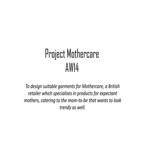 Mothercare case study - Sharon Millard | PPTX