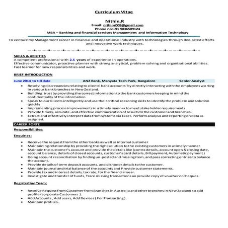 Nithin CV 2016 Updated | DOCX