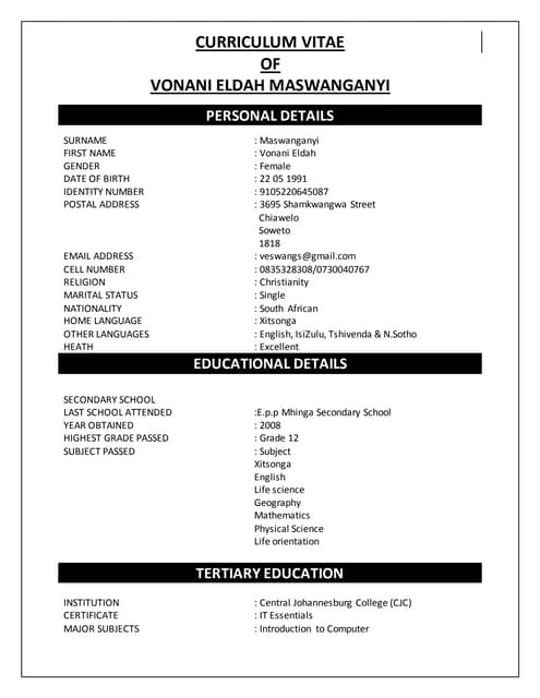 CV 2016 updated | PDF