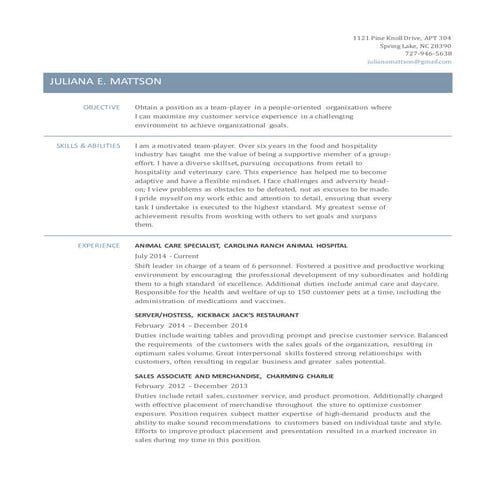 Jackie Resume August 2016 | PDF