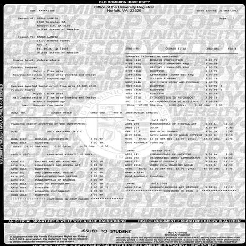 ODU Transcript Reduced (1) | PDF