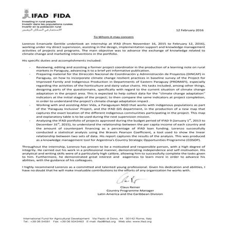 Lorenzo Gentile Letter of reference v2 | PDF