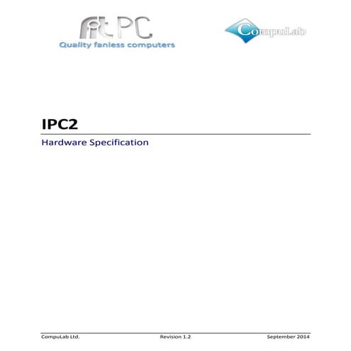 IPC2 - HW Specifications (v1.3) | PDF