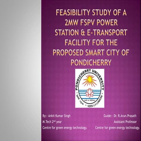 Proposal for a 2MW fspv system and e-transport | PPT