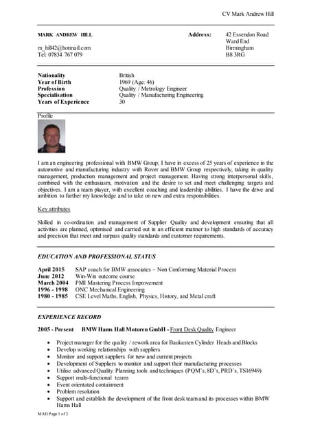 Bill McLaughlin - Resume 2015 new(2) | DOCX