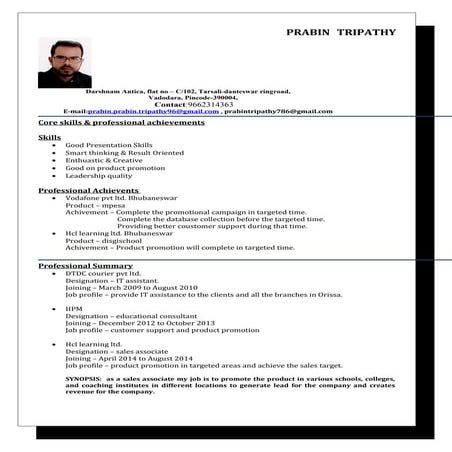 prabin resume AUGUST 2016 | DOC