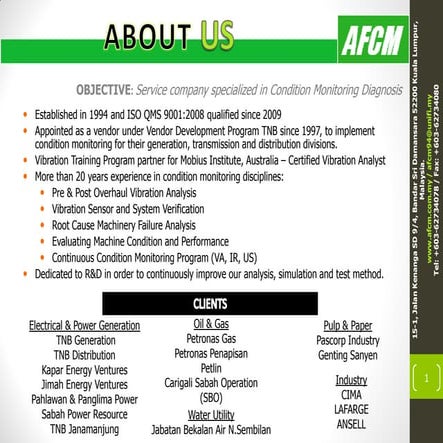 AFCM Profile | PPT