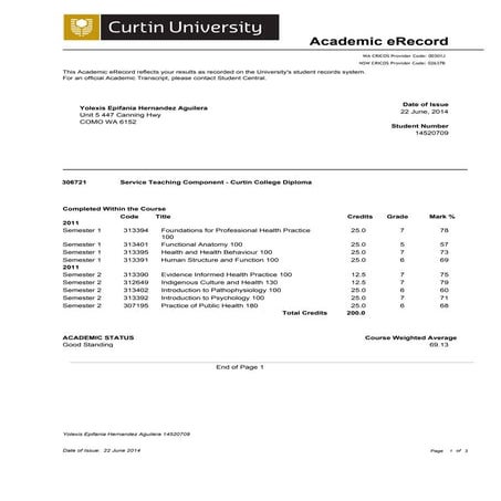 ACU_Bachelor of Nursing | PDF