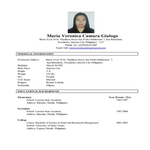 Maria Veronica C. Gialogo | DOCX