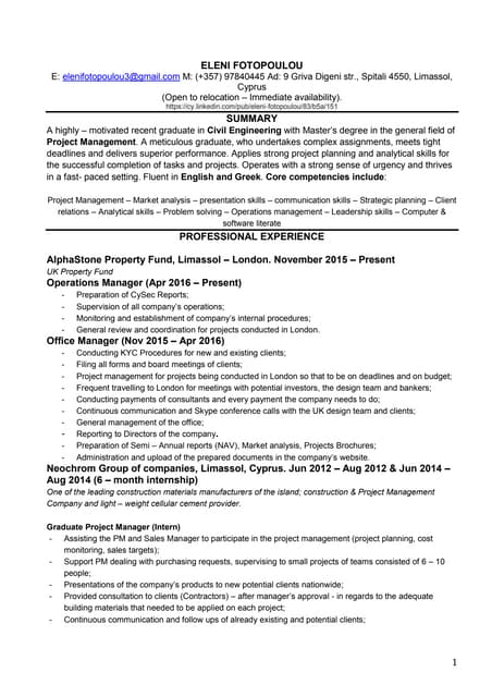 Andrew Jones CV | PDF