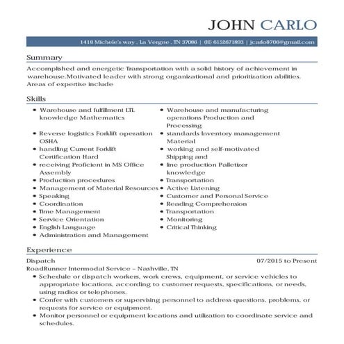 JOHN Resume 4 | PDF