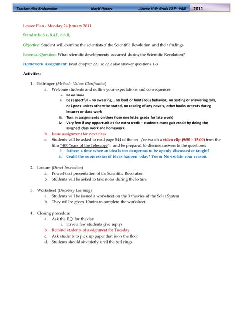 Sample lesson plan column format | DOCX | Equine Sports | Sports