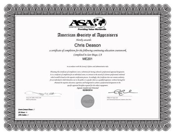 ASA Course Certificate_ME201 | PDF