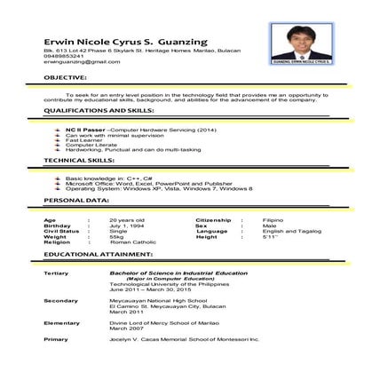 Resume Sample