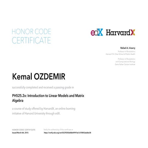 Harvard_Matrix_Certificate | PDF