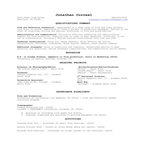 JC Resume | PDF
