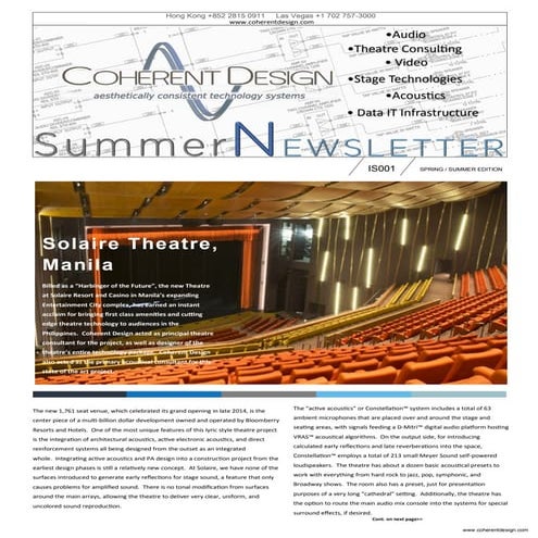 Coherent Design Newsletter | PDF