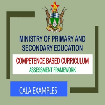 5 CALA EXAMPLES_ Competence Based curriculum | PPT