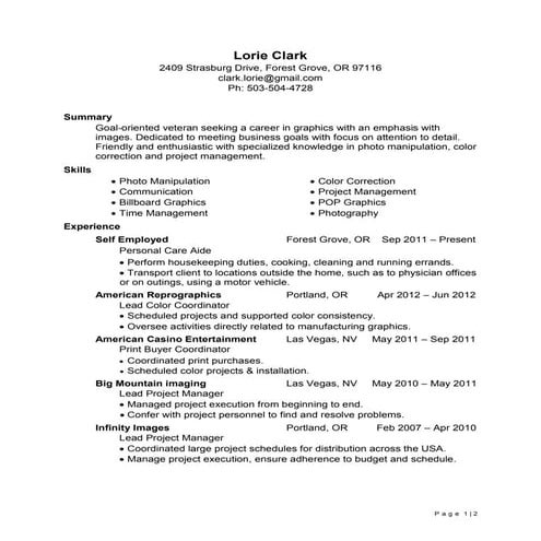 Lorie Clark_Resume | PDF