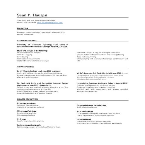 Sean's Resume 2.0 | DOCX