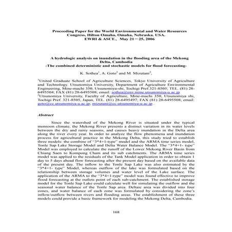 Paper for EWRI 2006 | PDF