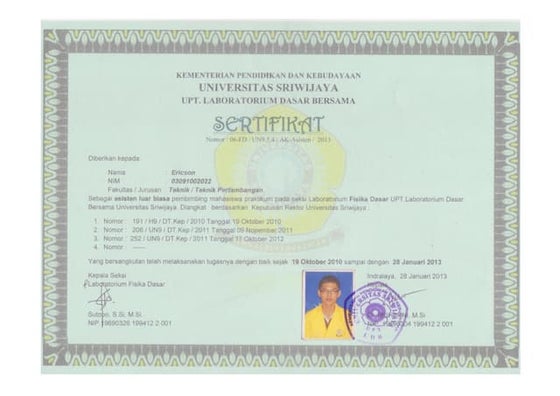 uni certificate | PDF