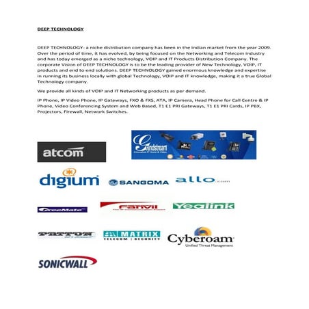 DEEP TECHNOLOGY | DOC