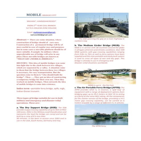 MILITARY BRIDGES | PDF