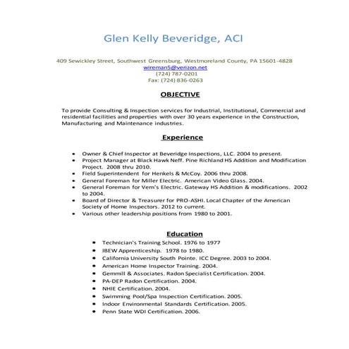 Bobby resume | DOC