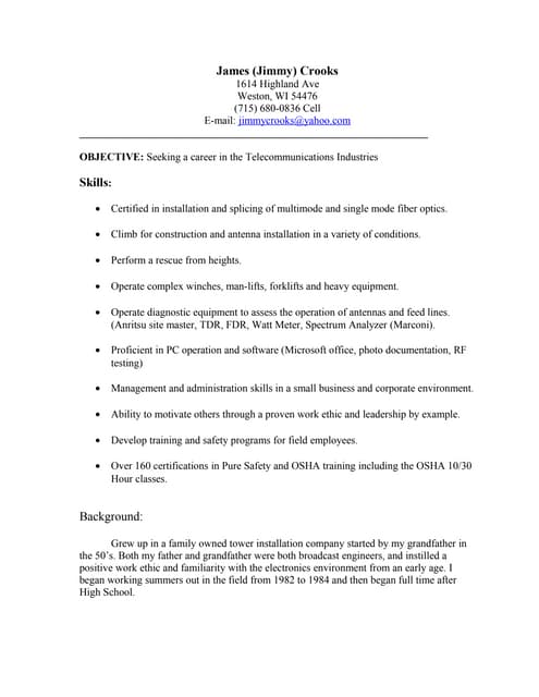Lucke, Timothy Resume | PDF | Construction Industry | Industries
