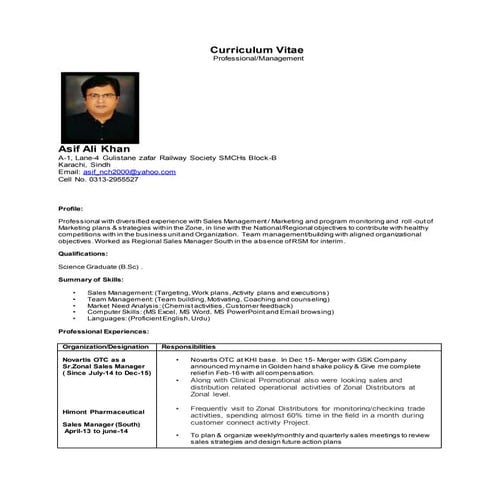 Asif Ali Khan Resume - Updated | DOCX