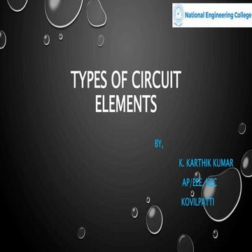 Circuit elements - 2020 | PPT