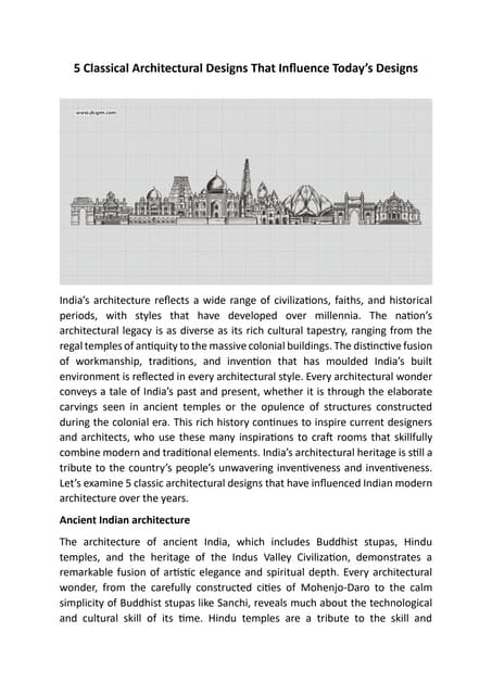 The Role of Traditional Architecture in Modern Design | PDF