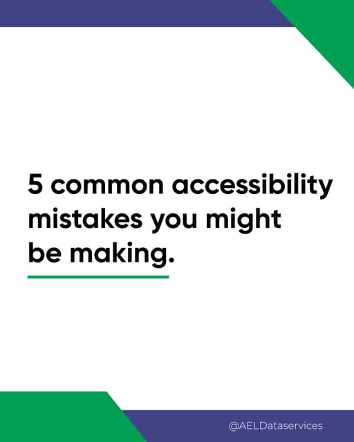 Common Forms Accessibility Issues & How to Fix Them | PDF | Technology & Computing