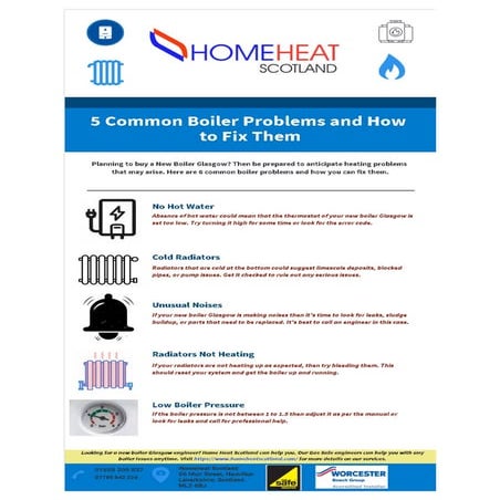How To Fix Boiler Problems : Top 10 Heating Problems EASY Fixes for No ...