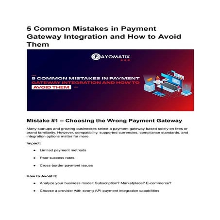 5 Common Mistakes in Payment Gateway Integration and How to Avoid Them.pdf