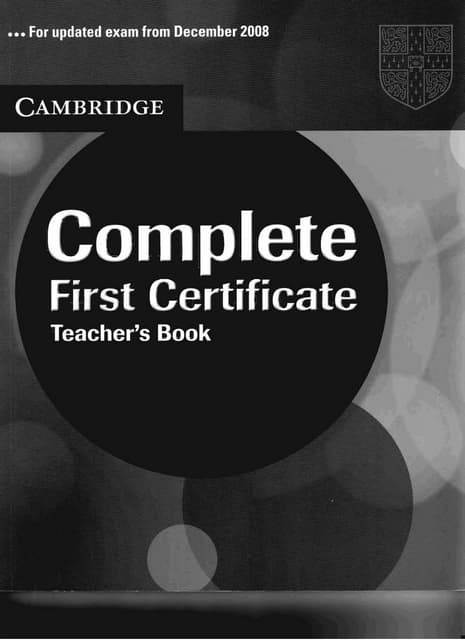 Attestato FIRST Certificate of English B2 | PDF