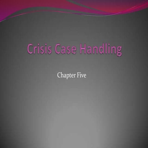 5 crisis case handling | PPTX