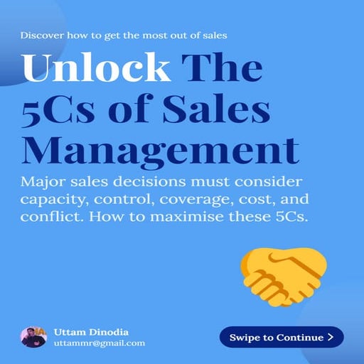 5Cs of Sales Management | PDF
