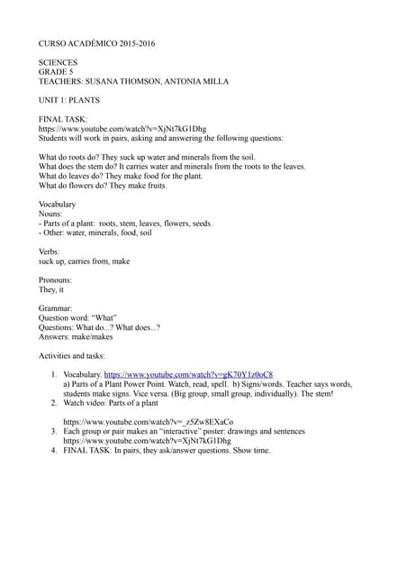 Plants 3rd grade | PPTX