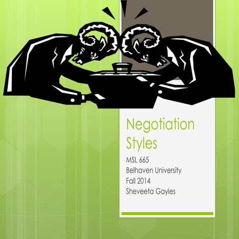 Negotiation Styles | PPTX