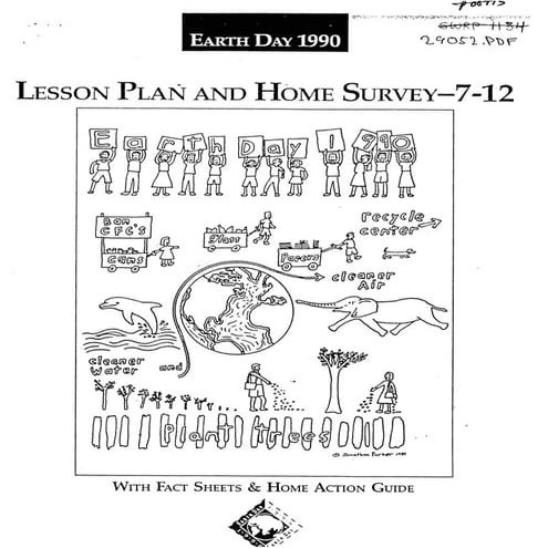 Earth Day 1990 grades 7-12 curriculum | PDF