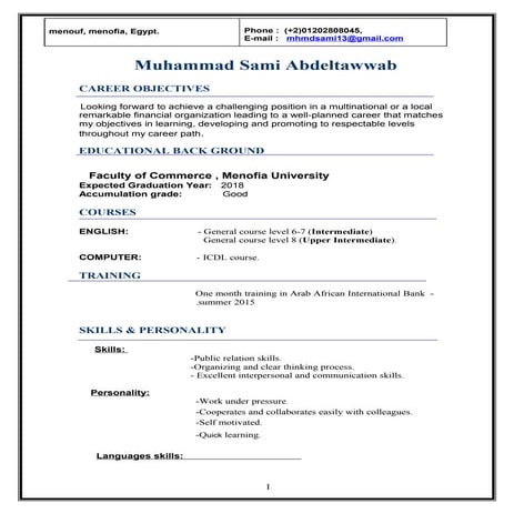 Muhammad sami_C.V_230516 | DOC