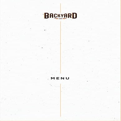 Design Menu Backyard | PDF