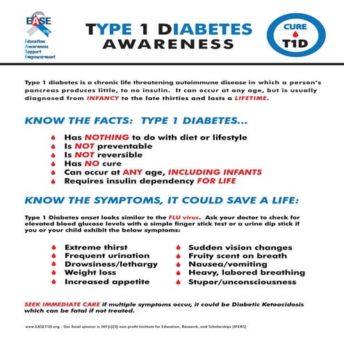 EASE T1D Awareness Flyer 2 | PDF