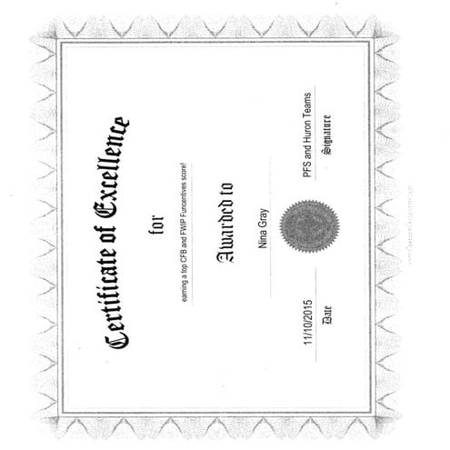 Certificates of Excellence from UCDHS | PDF